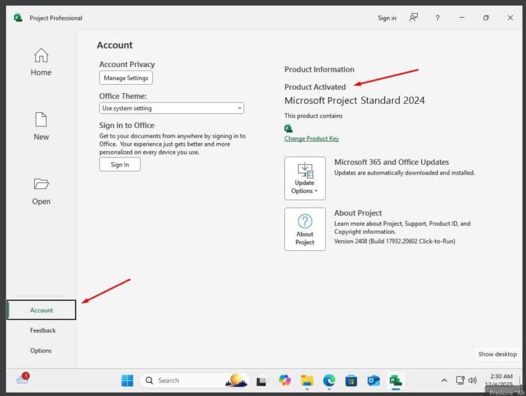 Microsoft Project 2024 Standard – Manuals